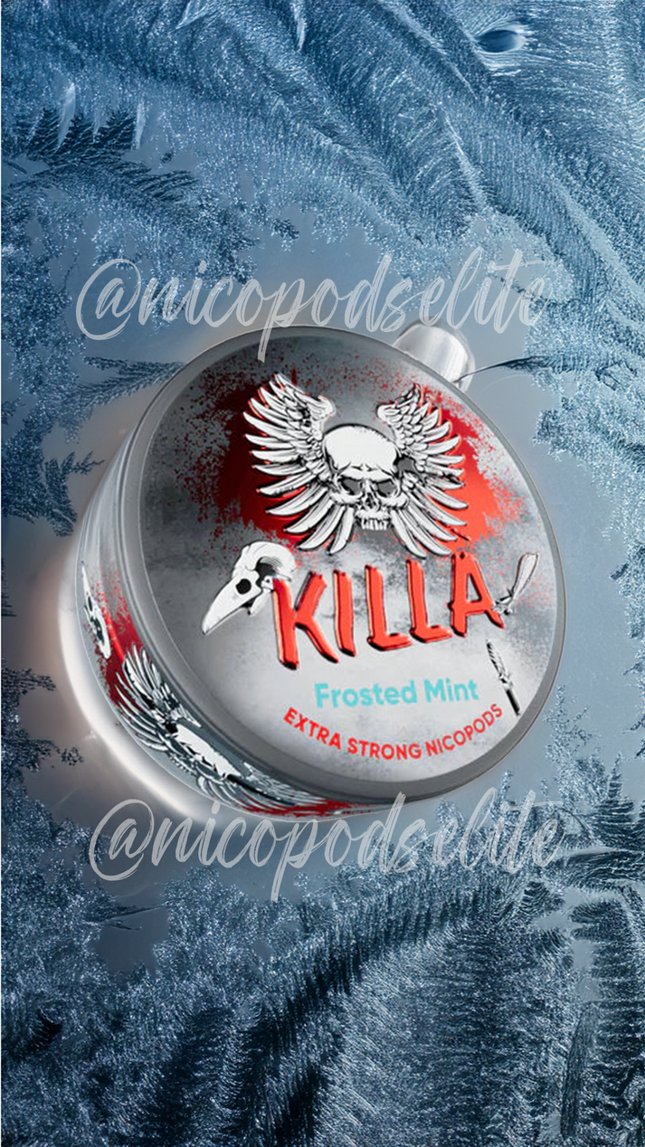 Killa Frosted Mint Nicotine Pouches – Nicopods Elite