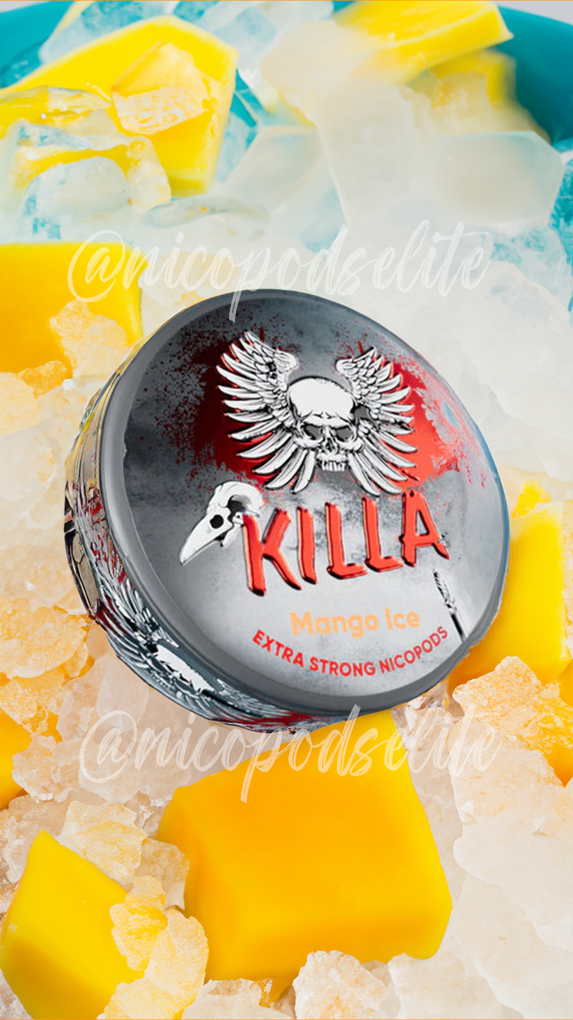 Killa Mango Ice Nicotine Pouches – Nicopods Elite